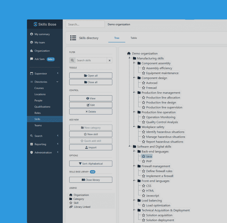 A Skills-Based Technology Platform | Your Skills At Scale | Skills Base